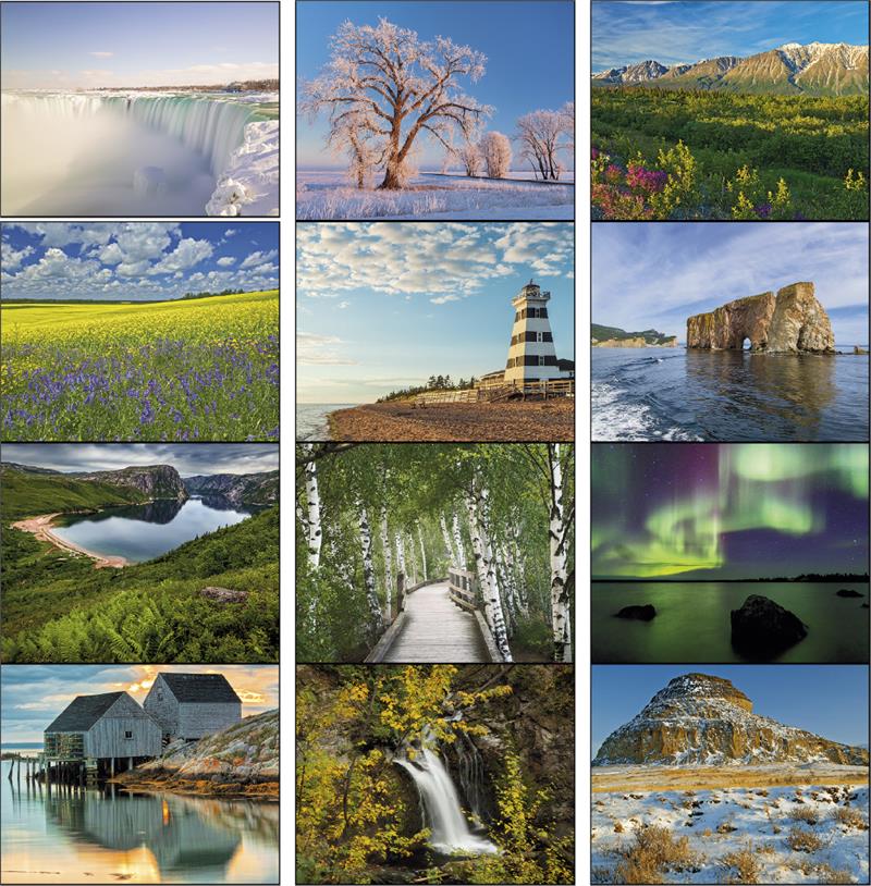 13 Month Wall Calendar - Scenic Canada-C7302