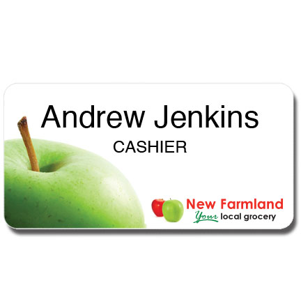 Full-Color Laminated Vinyl Name Badges