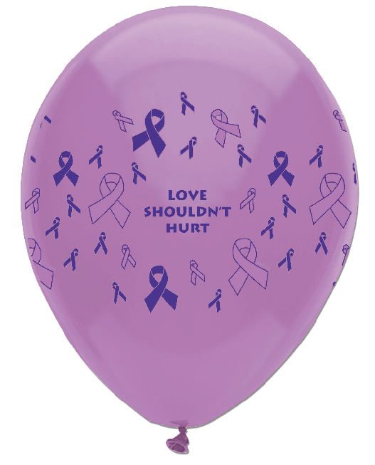 Stock Awareness Balloons for Domestic Violence Awareness, Child Abuse ...